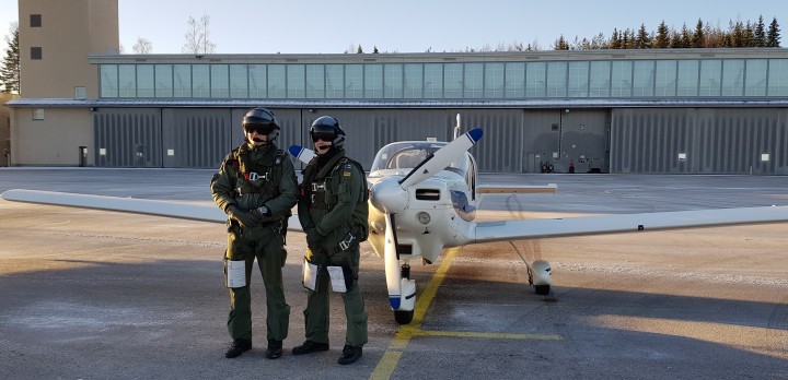 Modified Grob made its first training flight | Patria