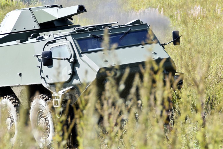 Two generations meet: the new 6X6 alongside the old Pasi | Patria