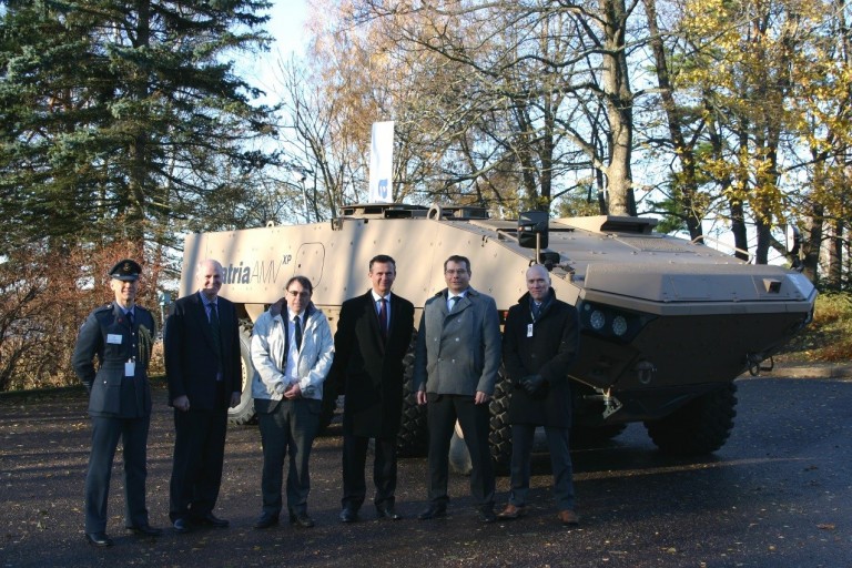 Two generations meet: the new 6X6 alongside the old Pasi | Patria