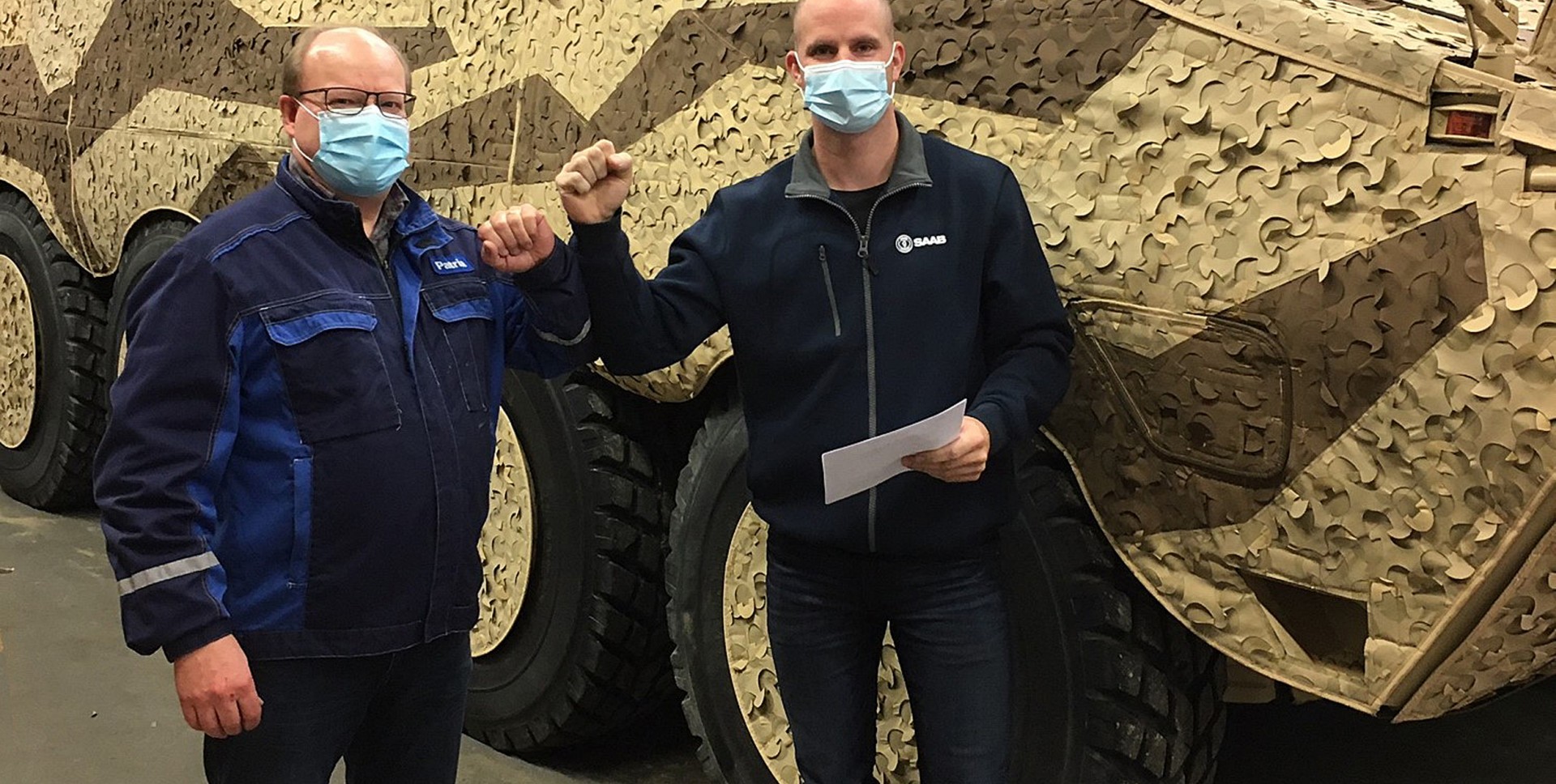 Patria delivered AMV 8x8 System Platform vehicle to Saab | Patria